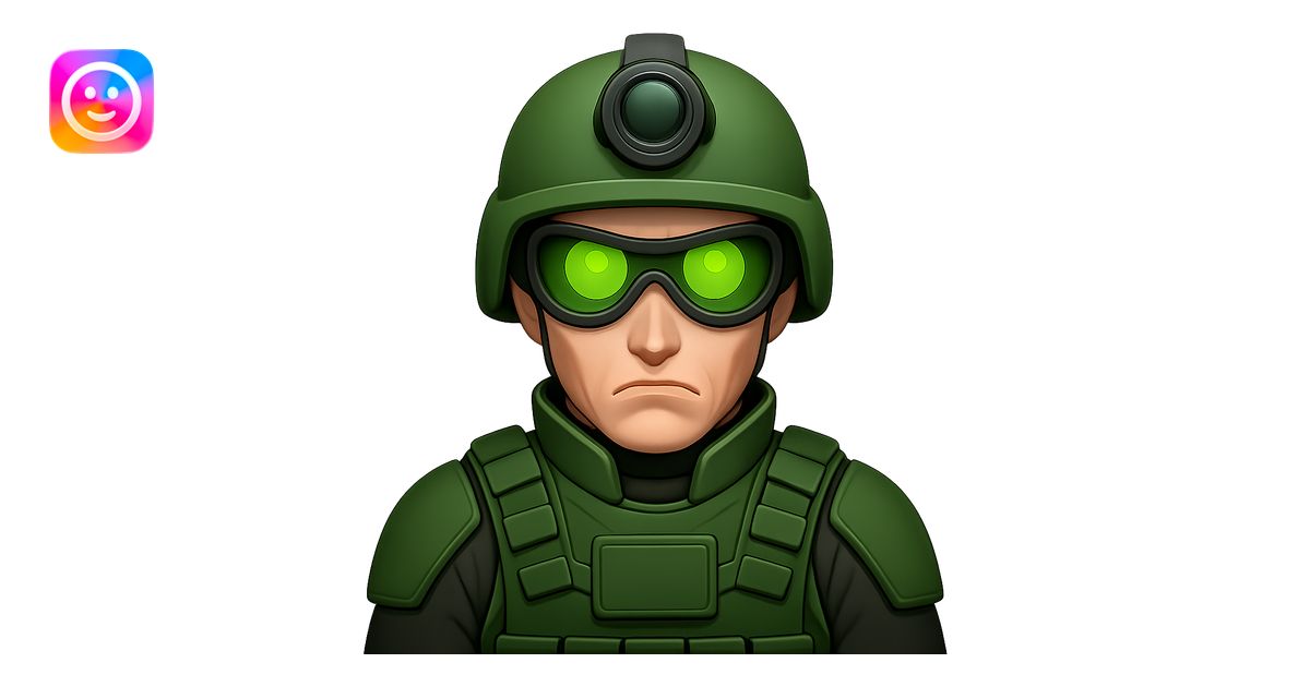 Make the white-skinned male soldier look even cooler and more ...