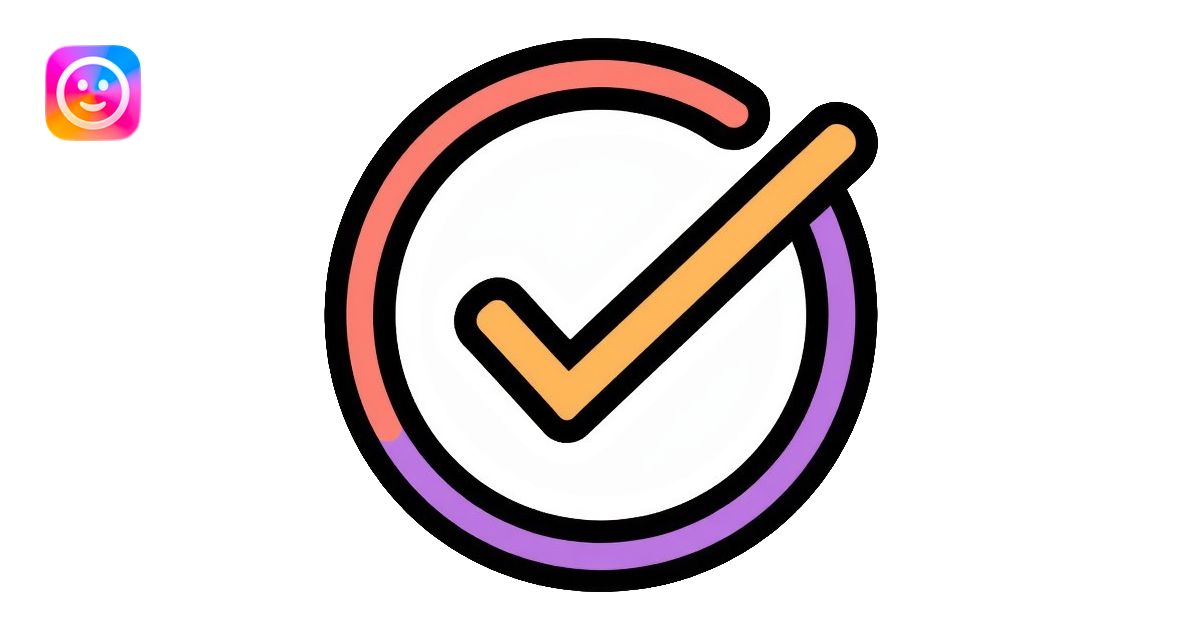checkbox with check mark inside a circle icon | AI Emoji Generator