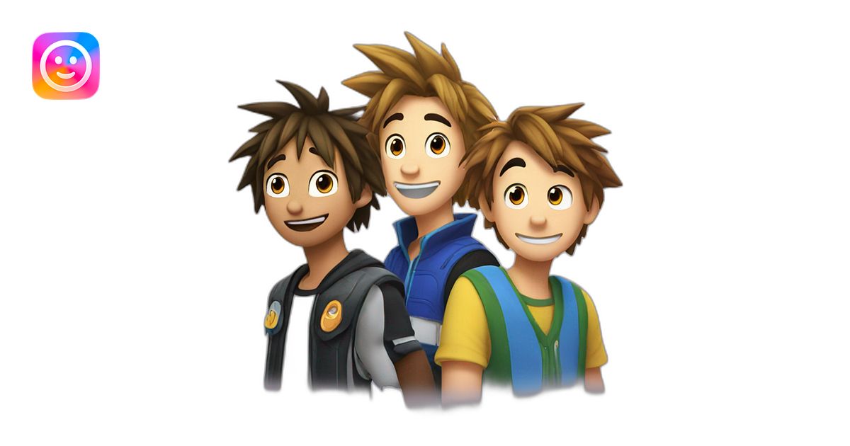 sora, goofy and donald emoji | AI Emoji Generator