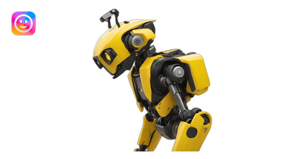 robot boston dynamics yellow emoji | AI Emoji Generator