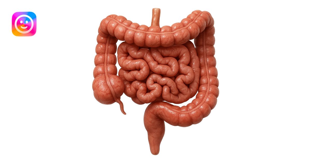 INTESTINO UMANO ANATOMICO REALISTICO image | AI Emoji Generator