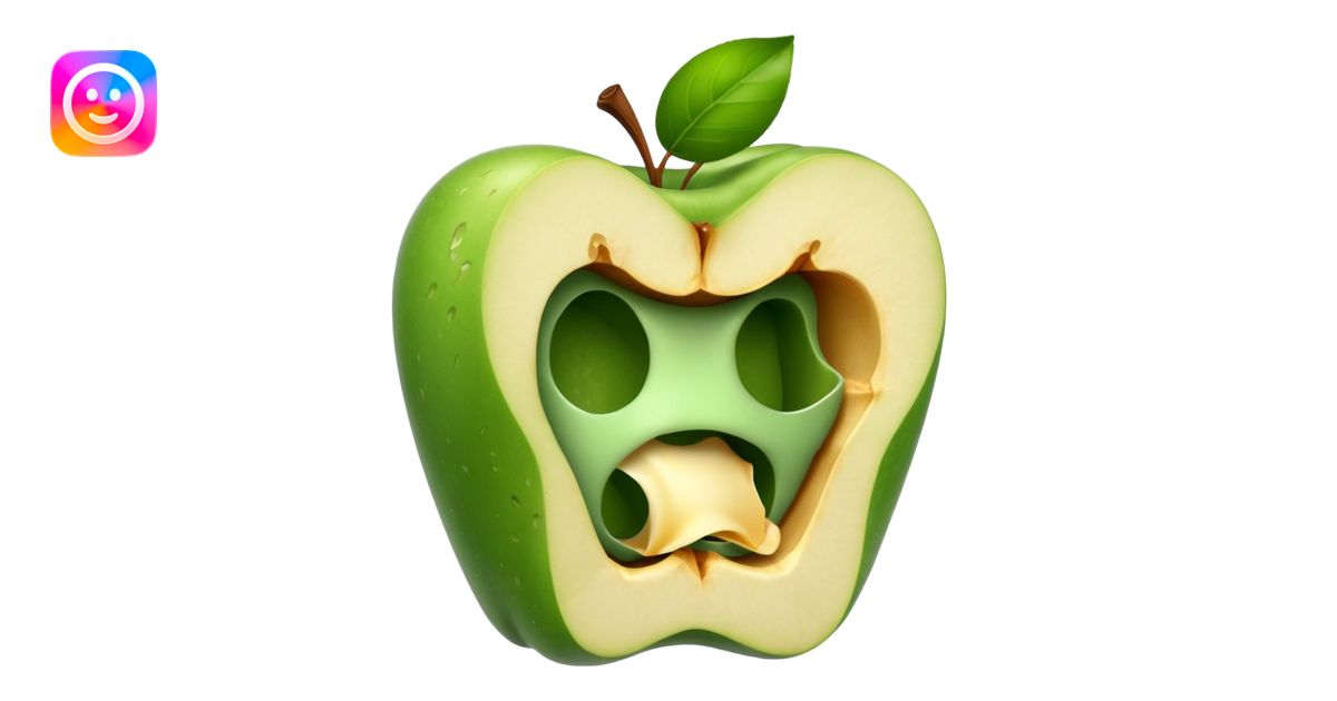 Apple core emoji | AI Emoji Generator