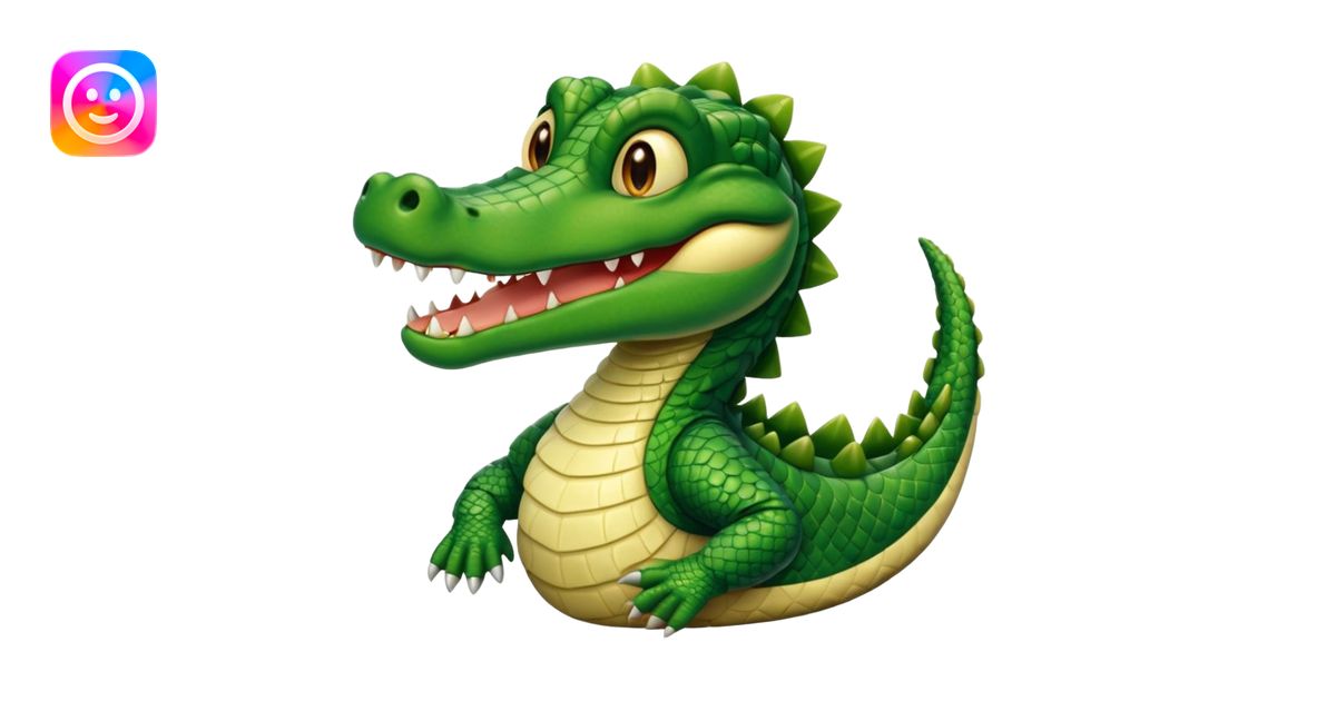 Aligator wearing muslim hat emoji | AI Emoji Generator