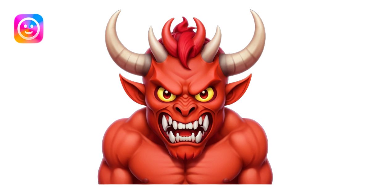 Demon emoji | AI Emoji Generator