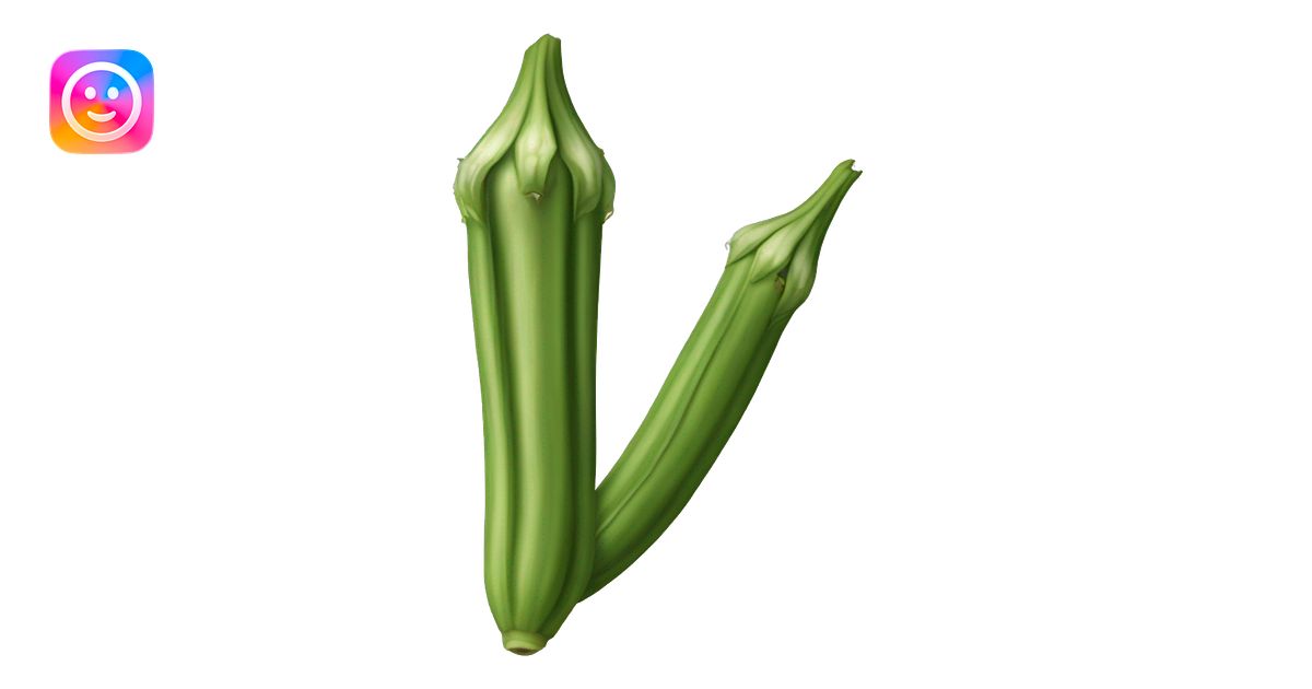 a single okra emoji in drawing format emoji | AI Emoji Generator