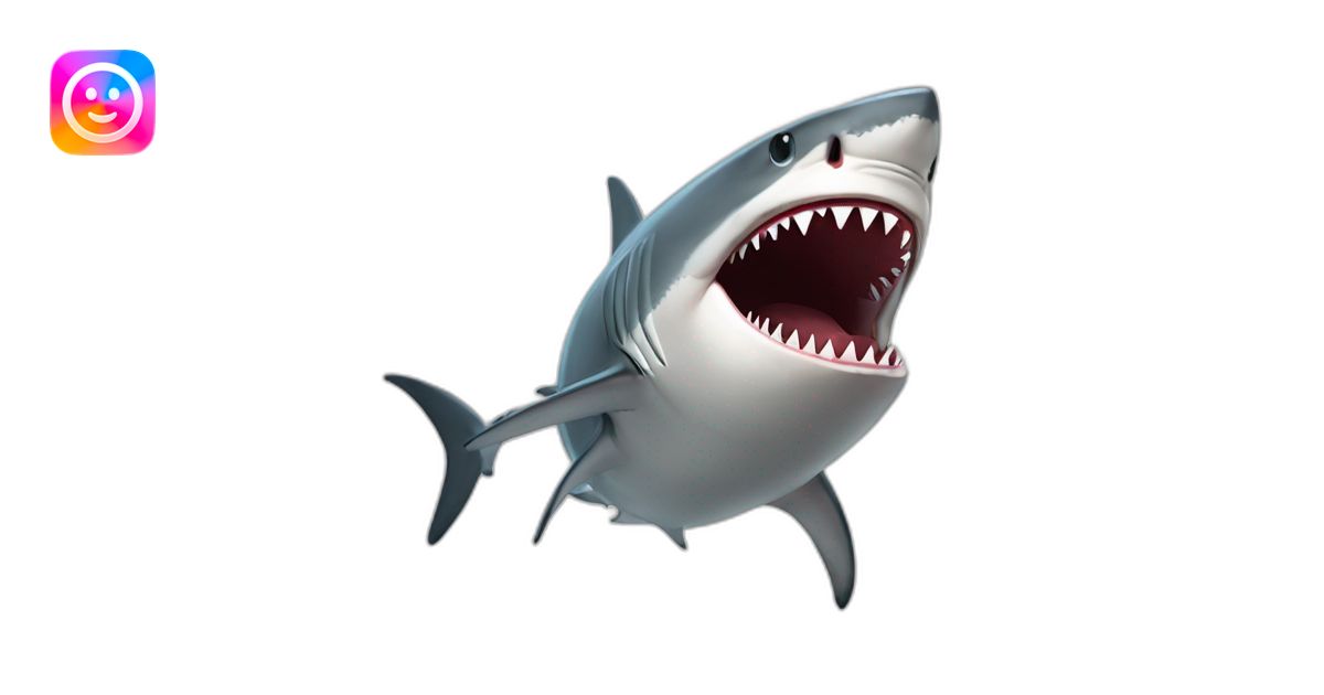 Shark rapper emoji | AI Emoji Generator