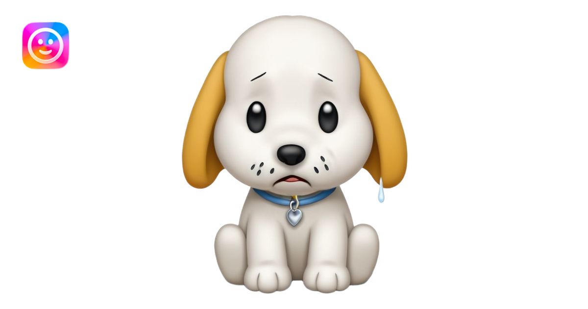Snoopy crying emoji | AI Emoji Generator