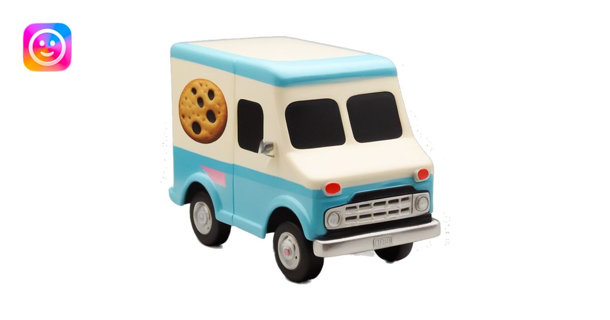 Matchbox ice cream truck 1957 Darth Vader emoji | AI Emoji Generator