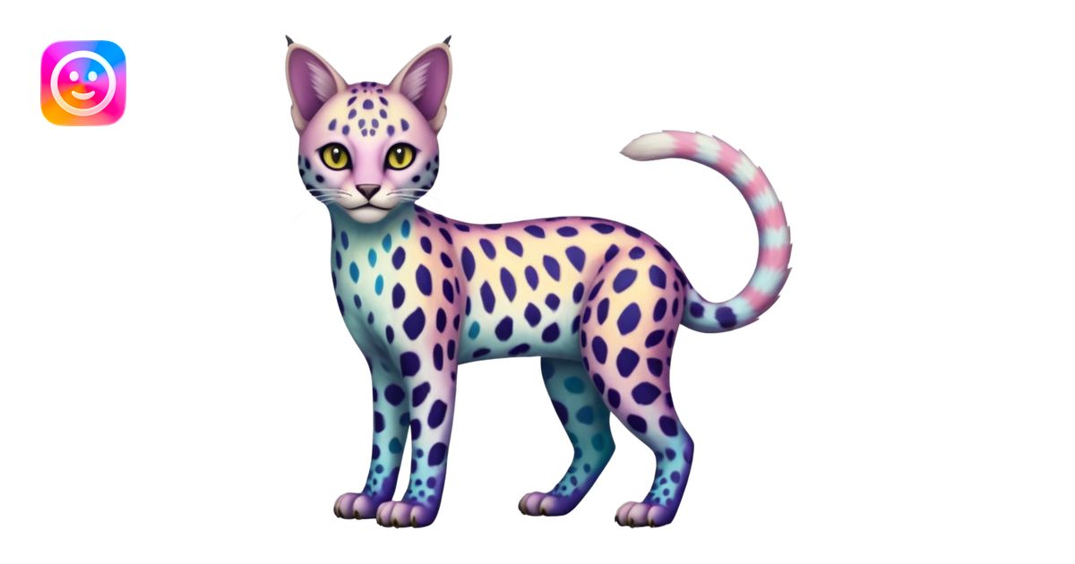 Colorful Iridescent Albino Melanistic Bobcat-Caracal-Leopard-Genet ...