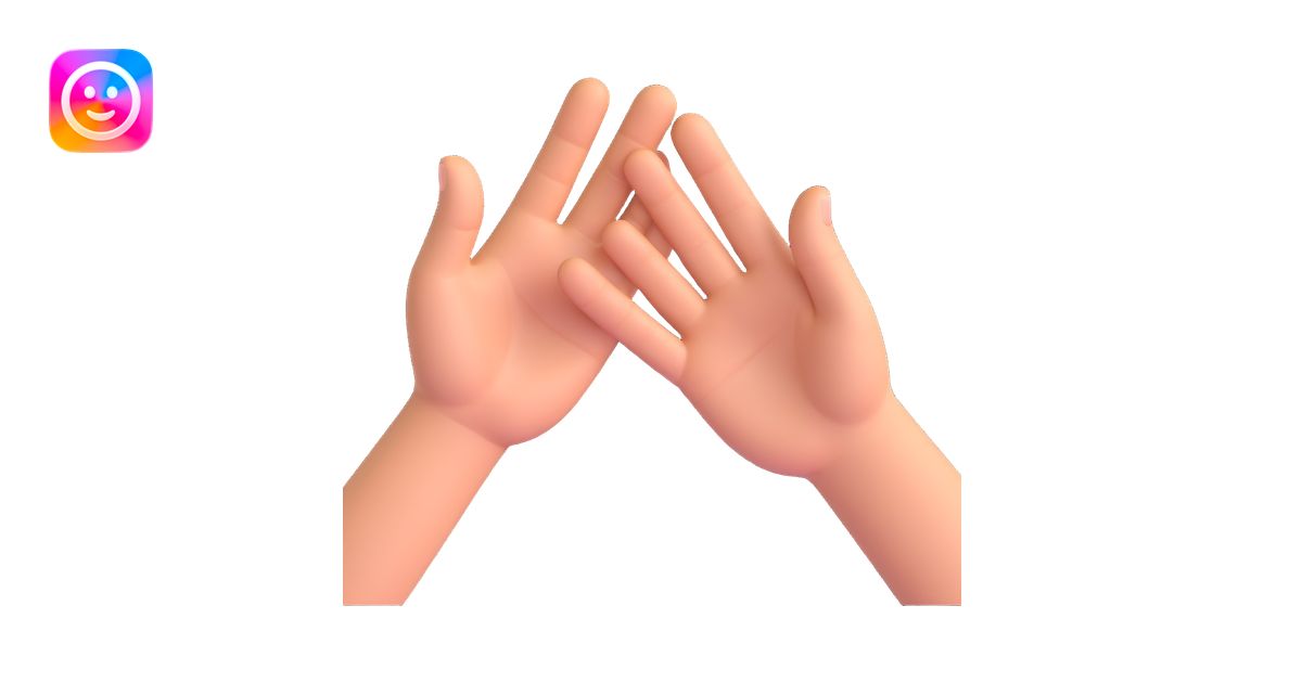 two hands meeting in a high five, soft shading, clear gesture, no ...