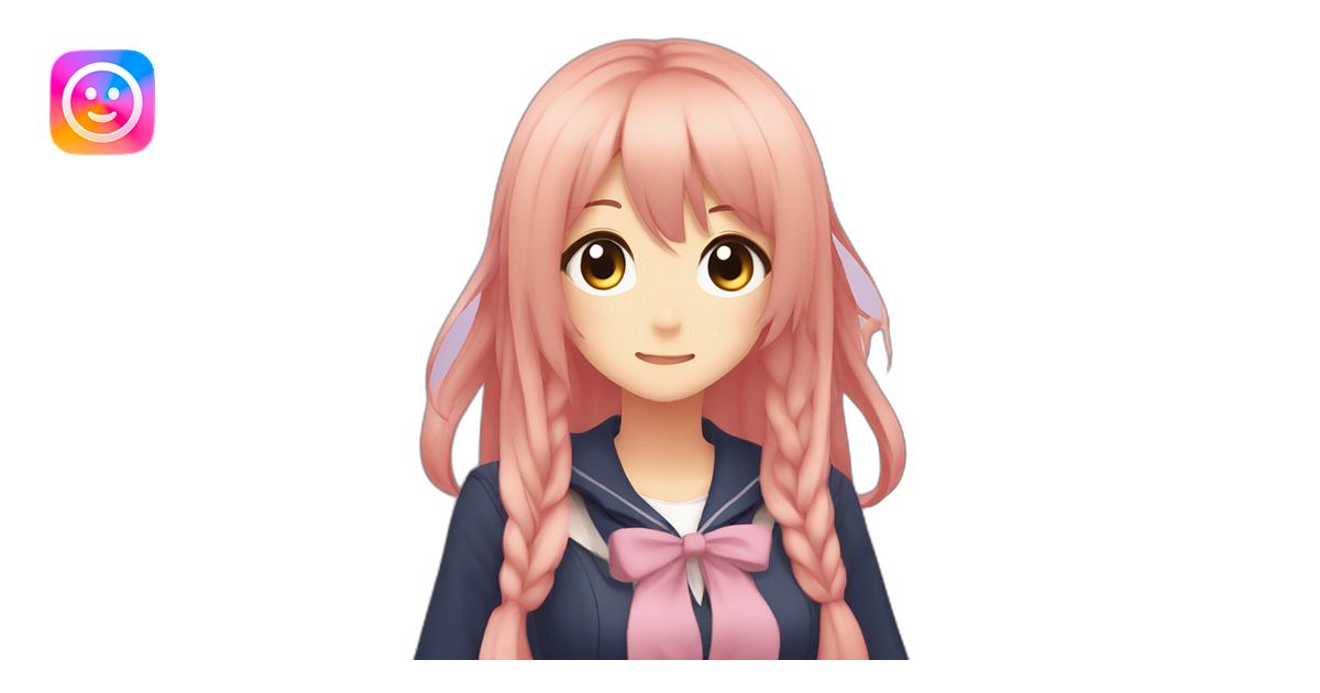 Monika Doki doki literature club emoji | AI Emoji Generator