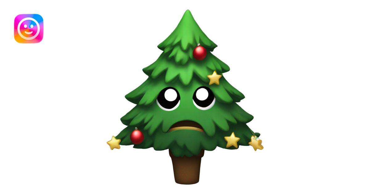emo christmas tree emoji | AI Emoji Generator