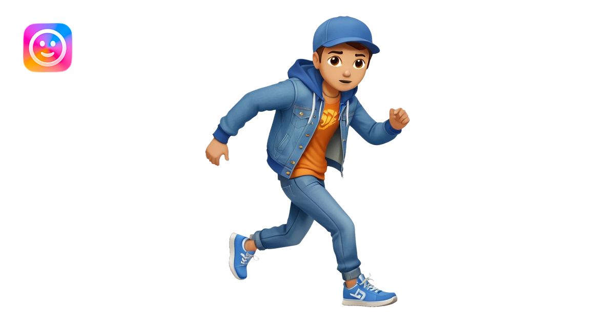 Subway surfers jake full body running emoji | AI Emoji Generator