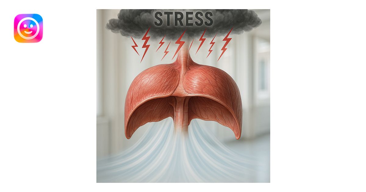 hyper realistic image of diaphragm as filter: above stress symbols like ...