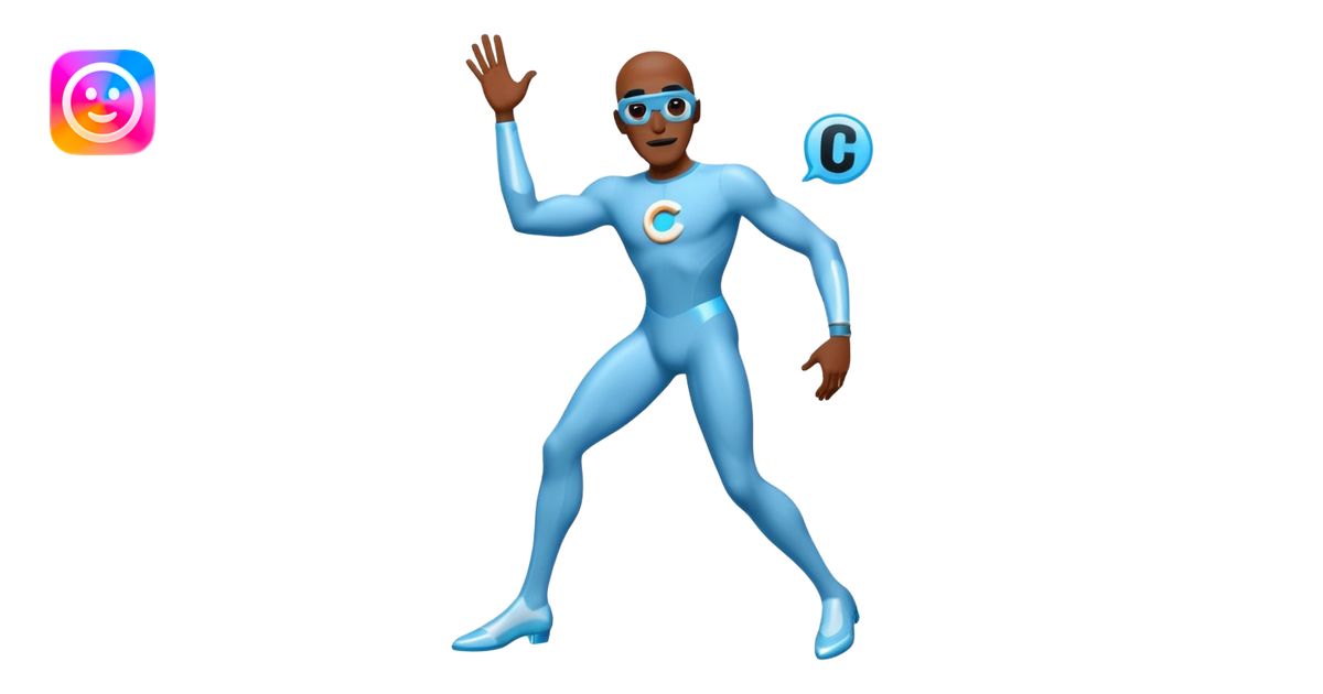 Frozone character in retro stickers style, dynamic pose, icy effects ...