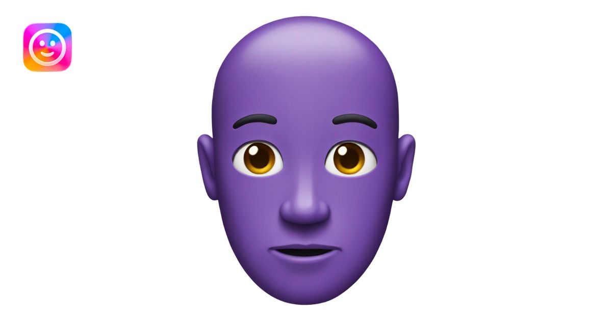 Purple object that resembles male body emoji | AI Emoji Generator