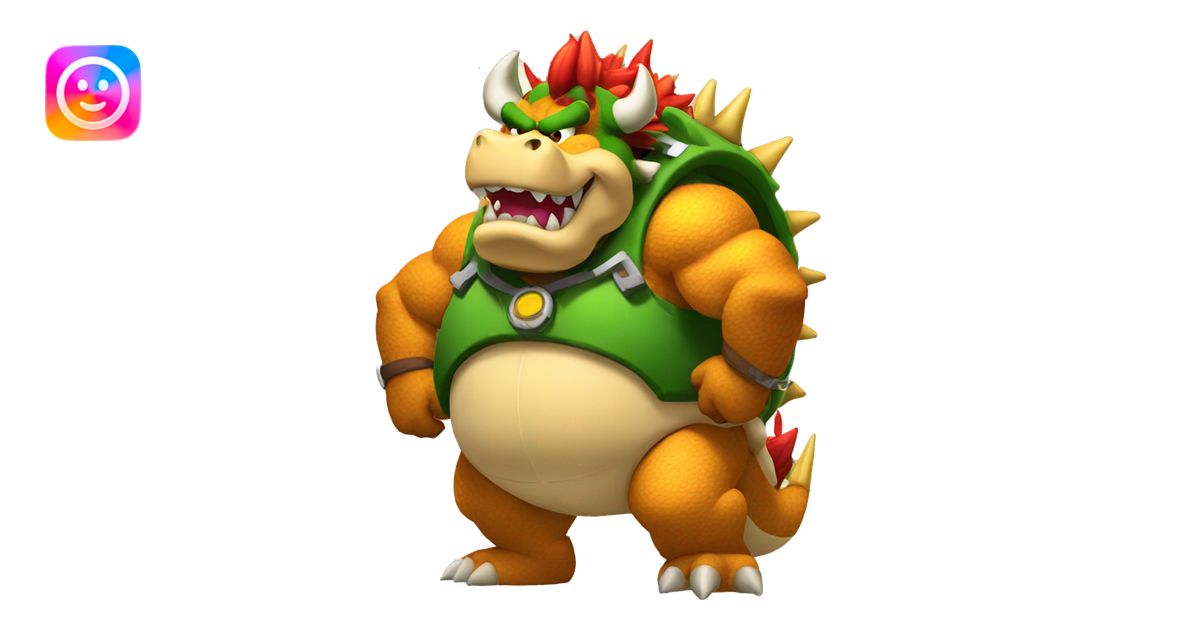 Bowser with a big belly emoji | AI Emoji Generator