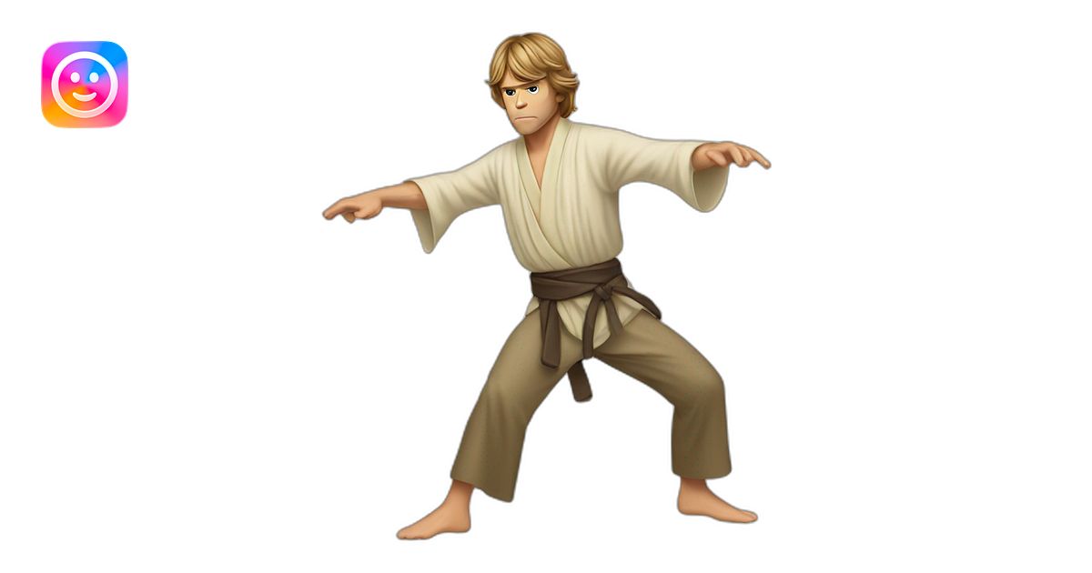 Luke Skywalker qui danse emoji | AI Emoji Generator