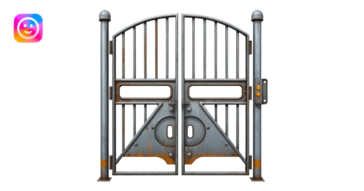 automatic metal gate emoji | AI Emoji Generator