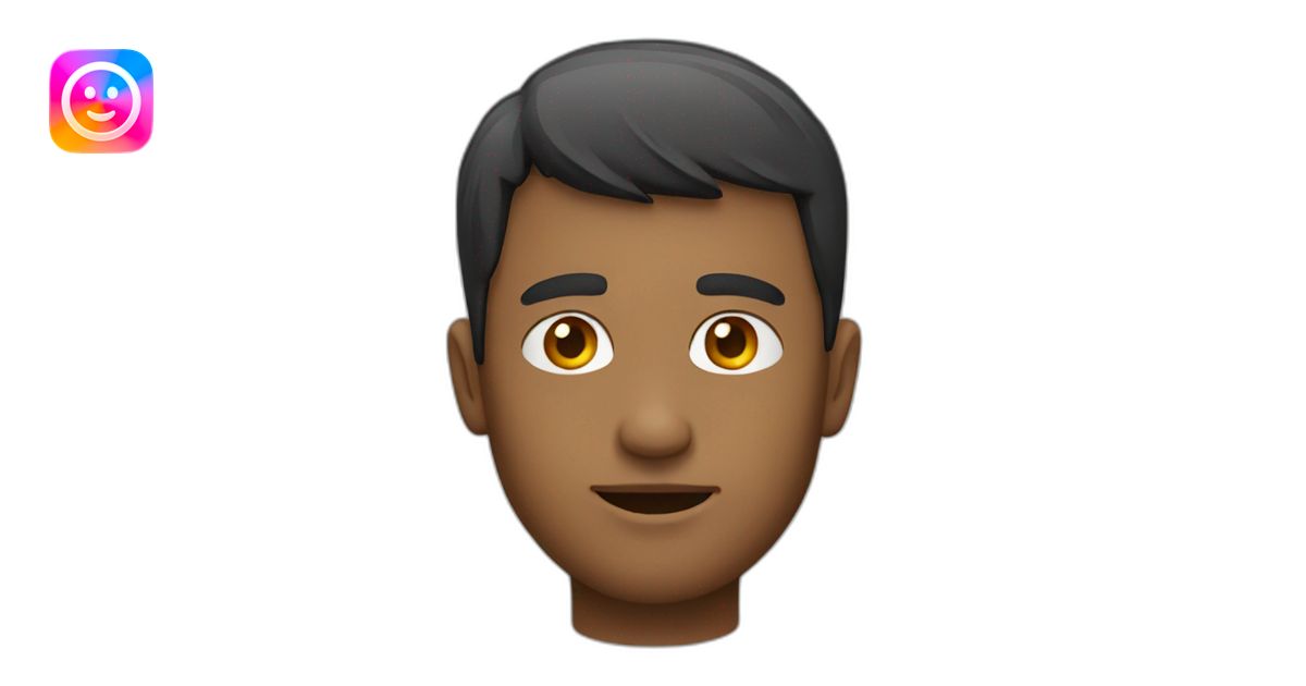 Men with side fringe emoji | AI Emoji Generator