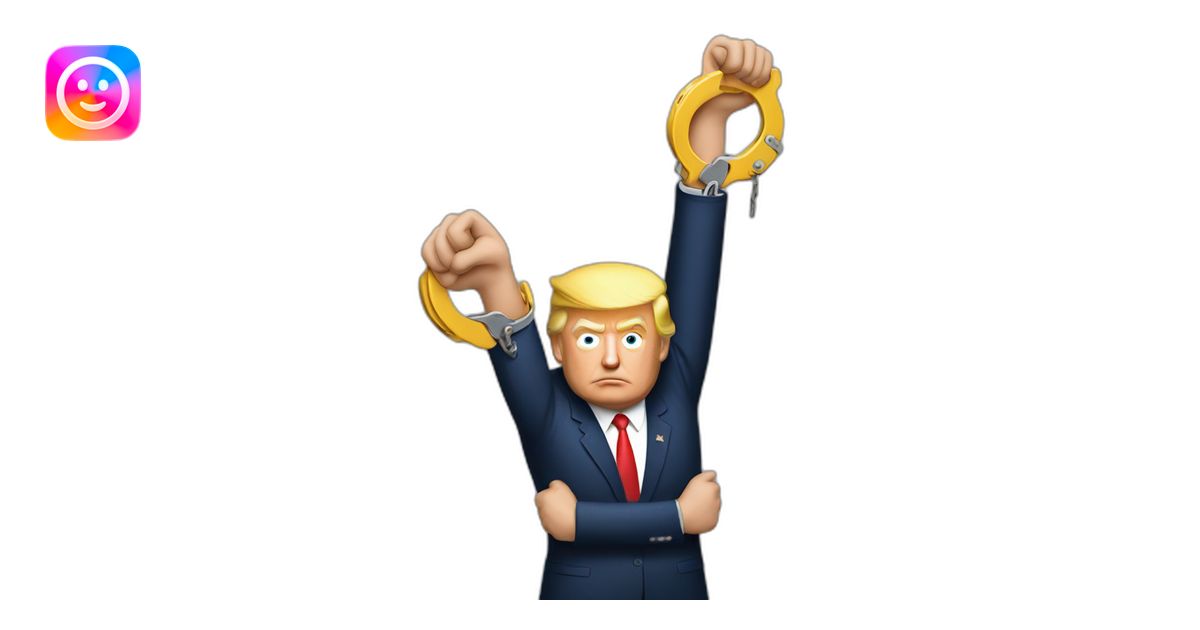 trump-in-handcuffs emoji | AI Emoji Generator