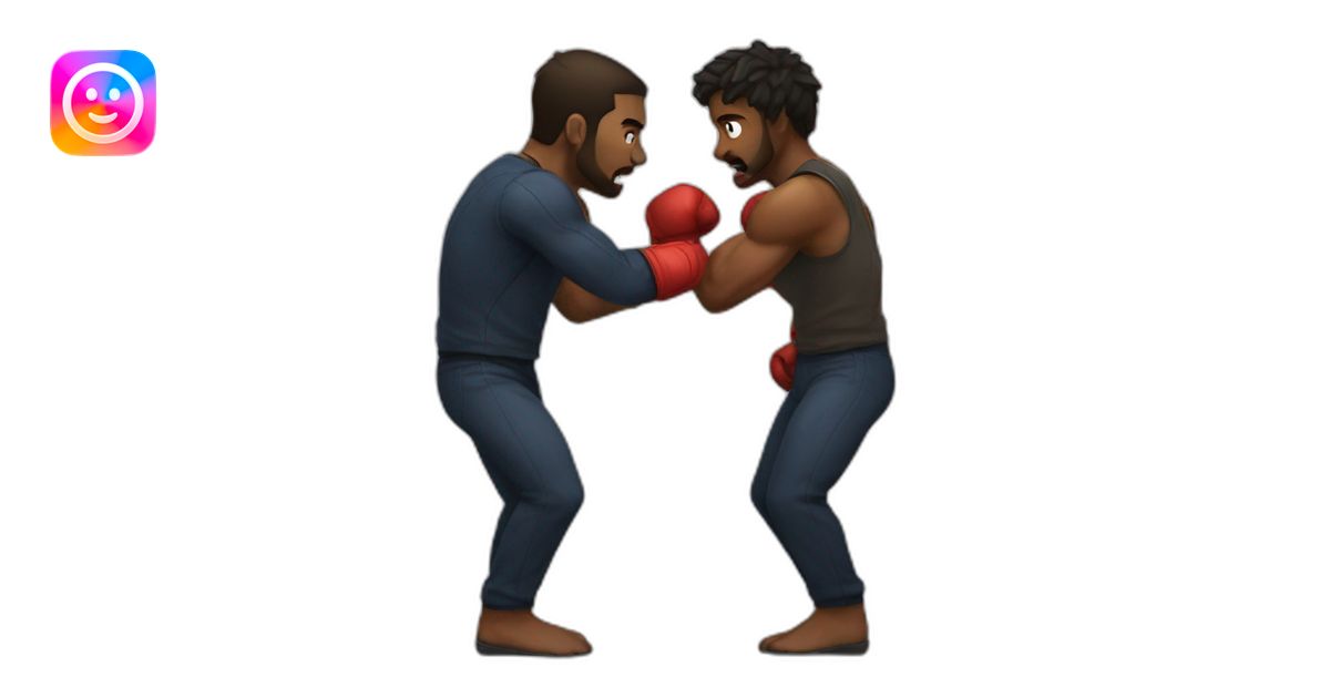 fighting partners emoji | AI Emoji Generator