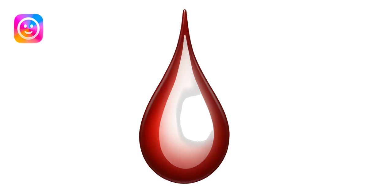 Blood drop emoji | AI Emoji Generator