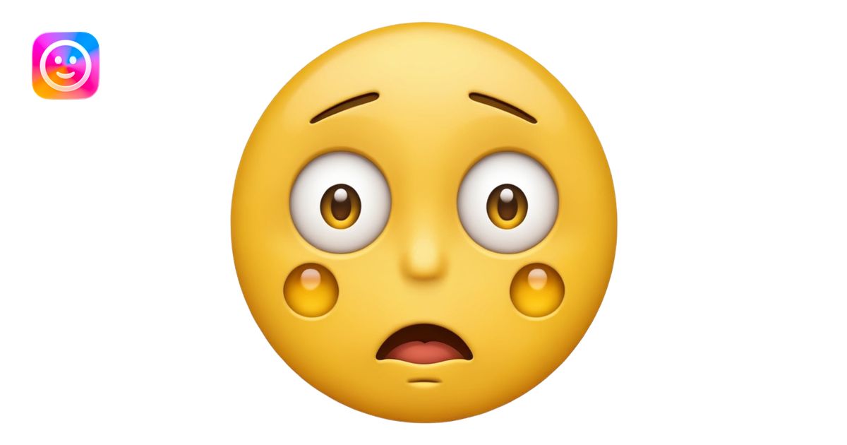 Sad, confused, emoji face not human emoji | AI Emoji Generator