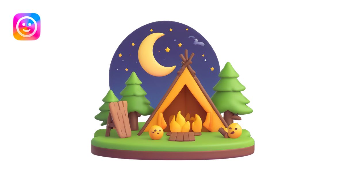 Moonlight wood emoji emoji | AI Emoji Generator