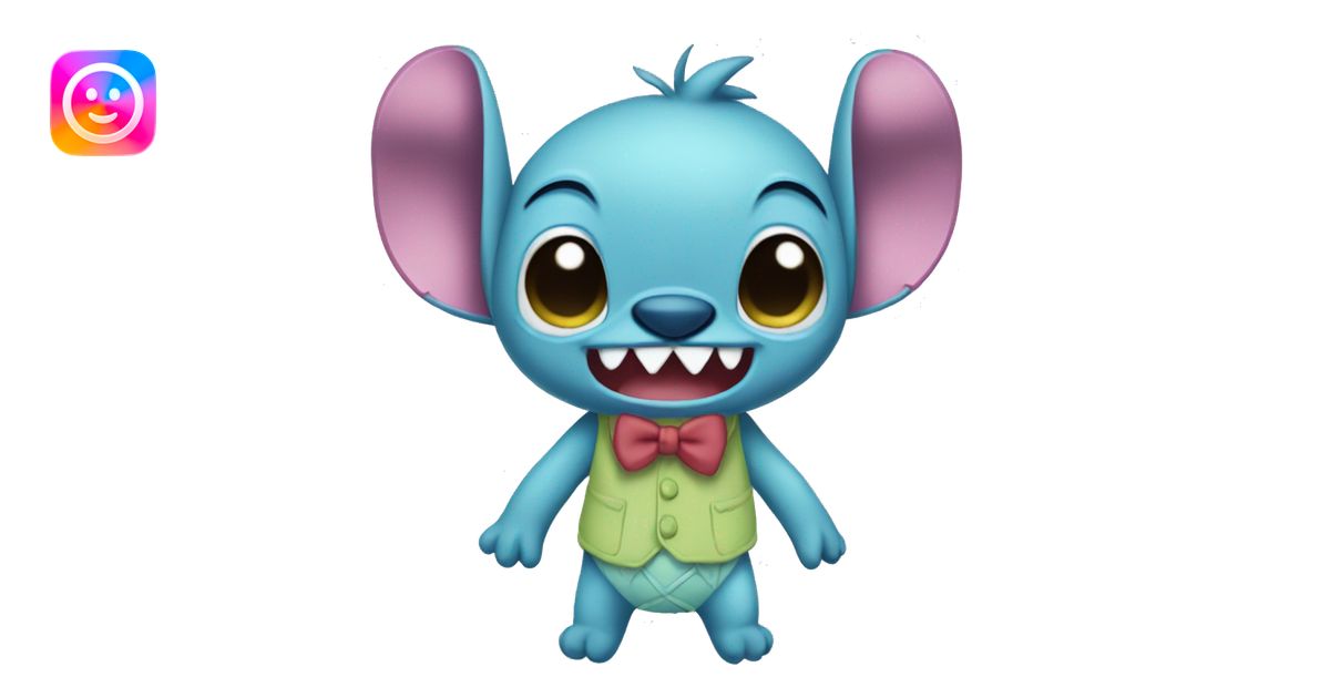 Stitch with scrump emoji | AI Emoji Generator