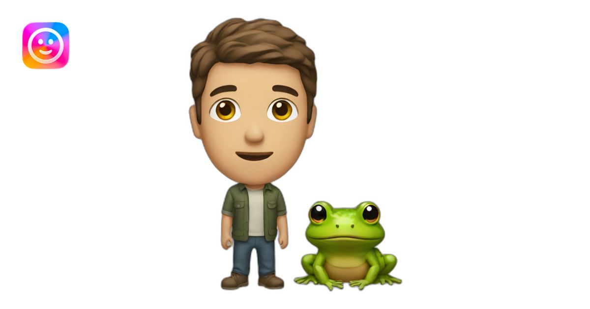 man with a toad emoji | AI Emoji Generator