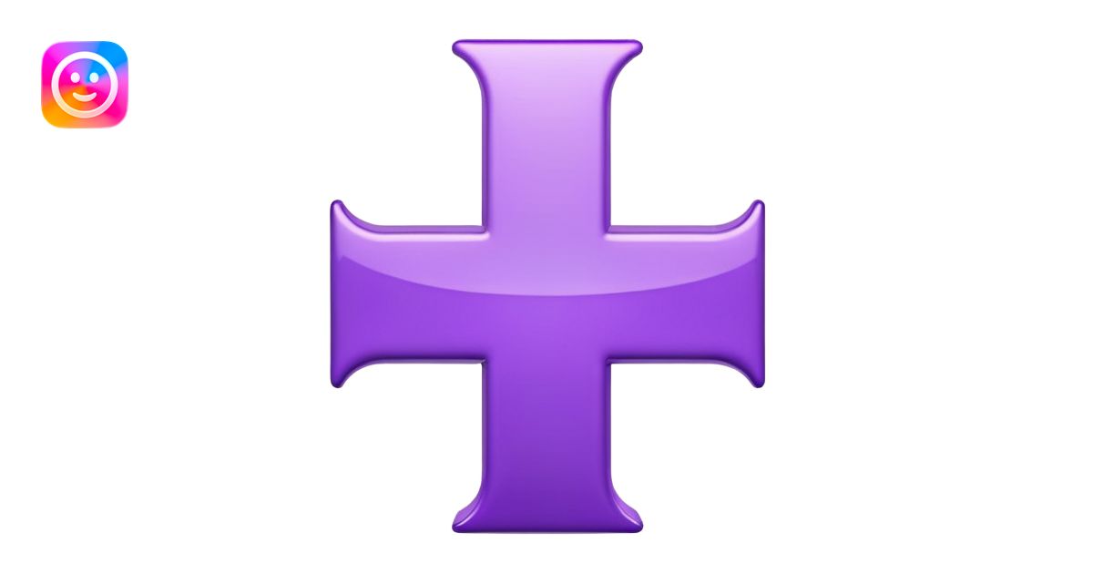 purple plus emoji emoji | AI Emoji Generator