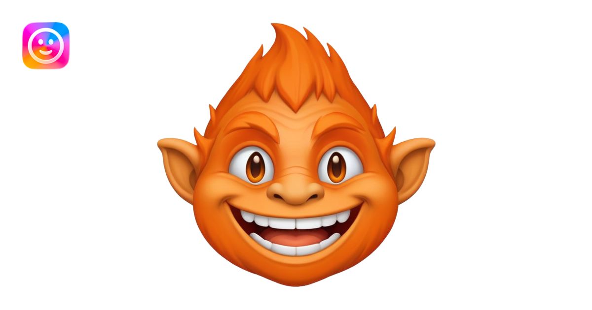 troll face with smirk emoji | AI Emoji Generator