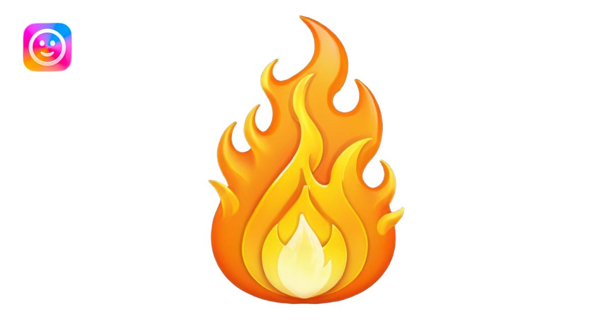 Orange Flame ios emoji emoji | AI Emoji Generator