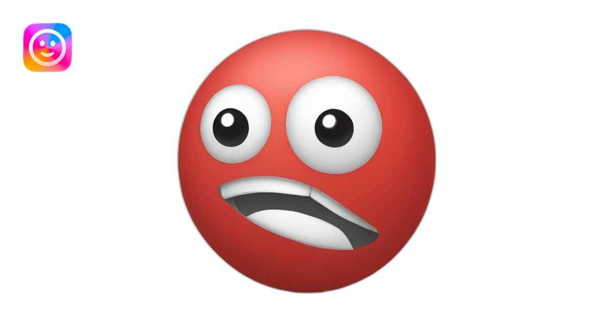red rubber ball emoji | AI Emoji Generator