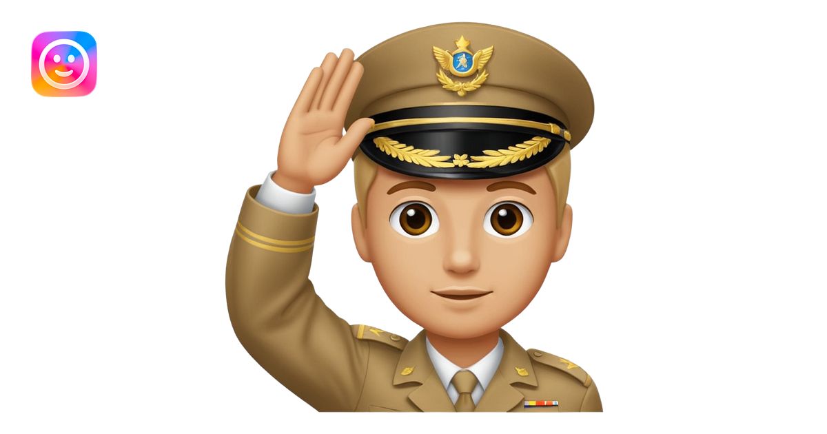 hand saluting emoji | AI Emoji Generator