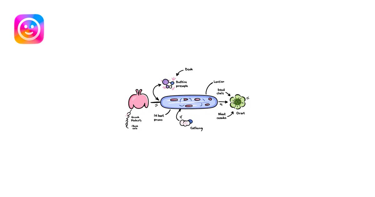 Hormone pathway illustration: pink endocrine gland releasing purple ...