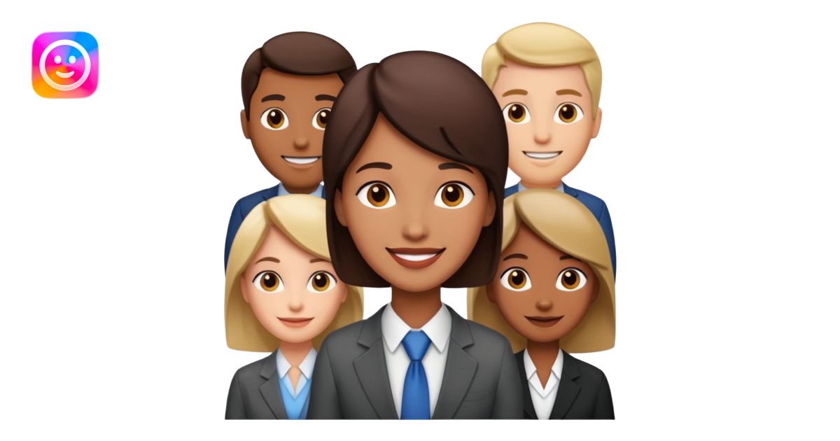 office workers face to face interview emoji | AI Emoji Generator
