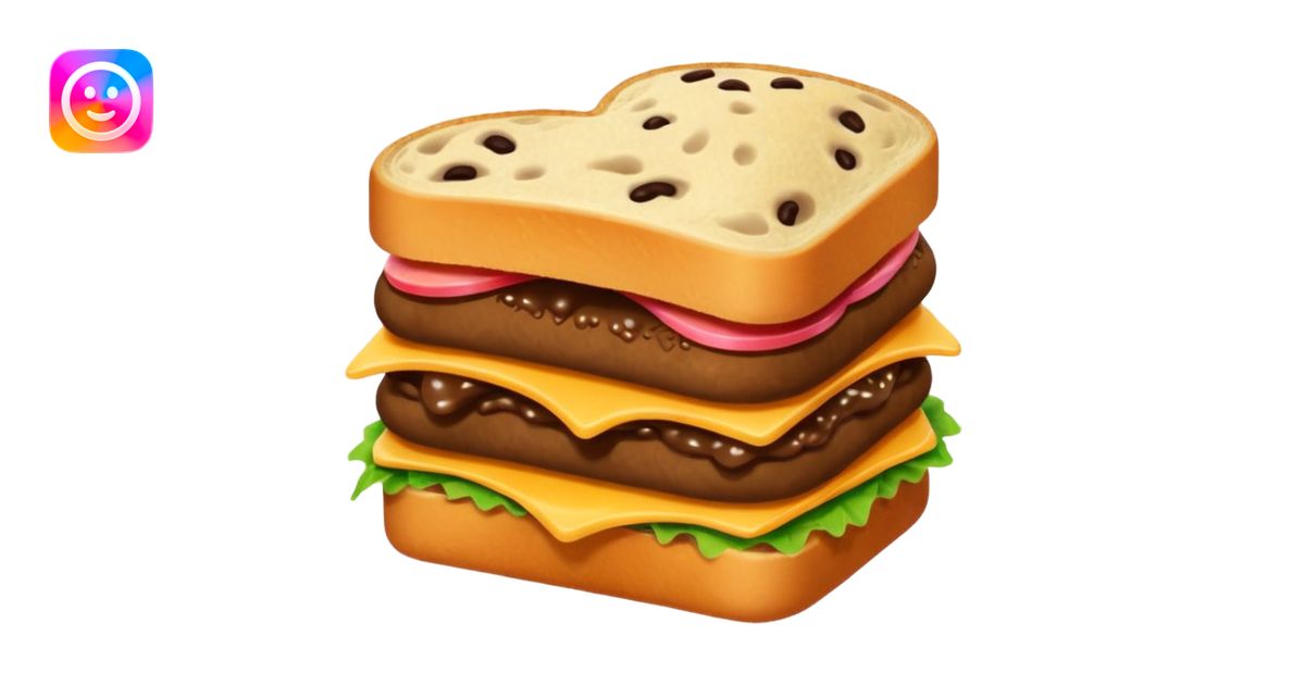 Cute poop sandwich emoji | AI Emoji Generator