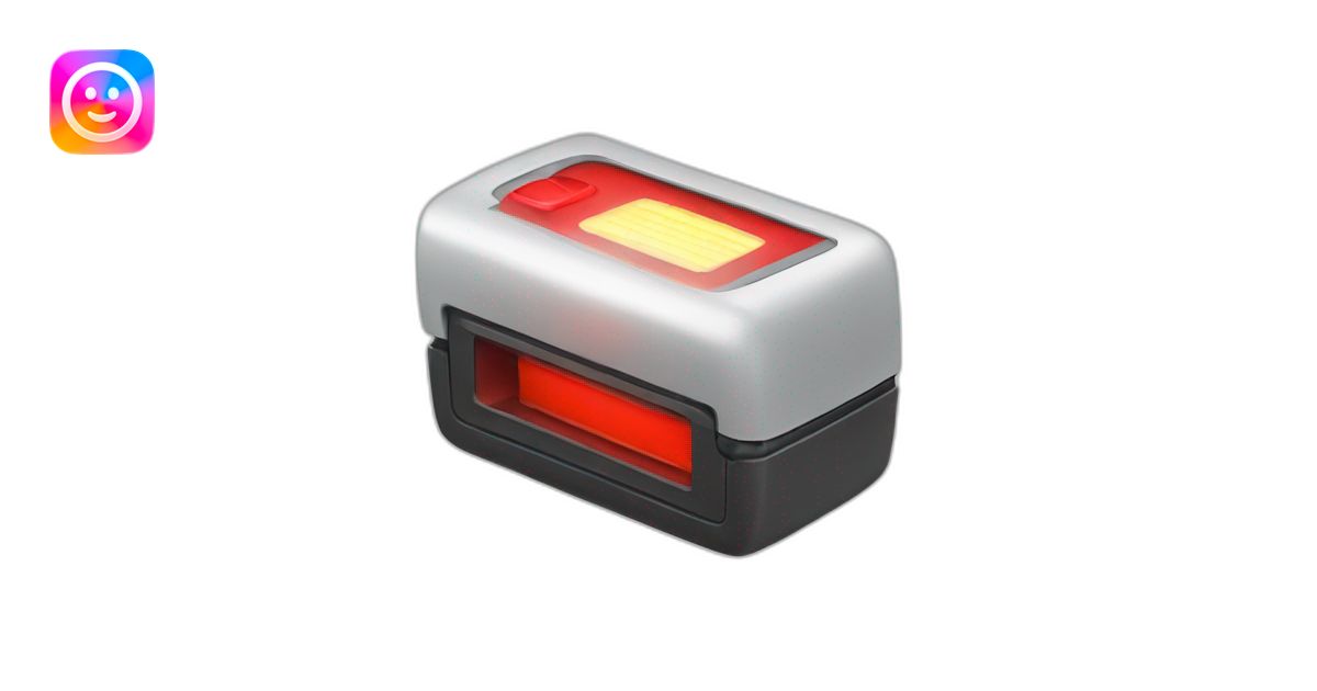 A pager, blinking red emoji | AI Emoji Generator