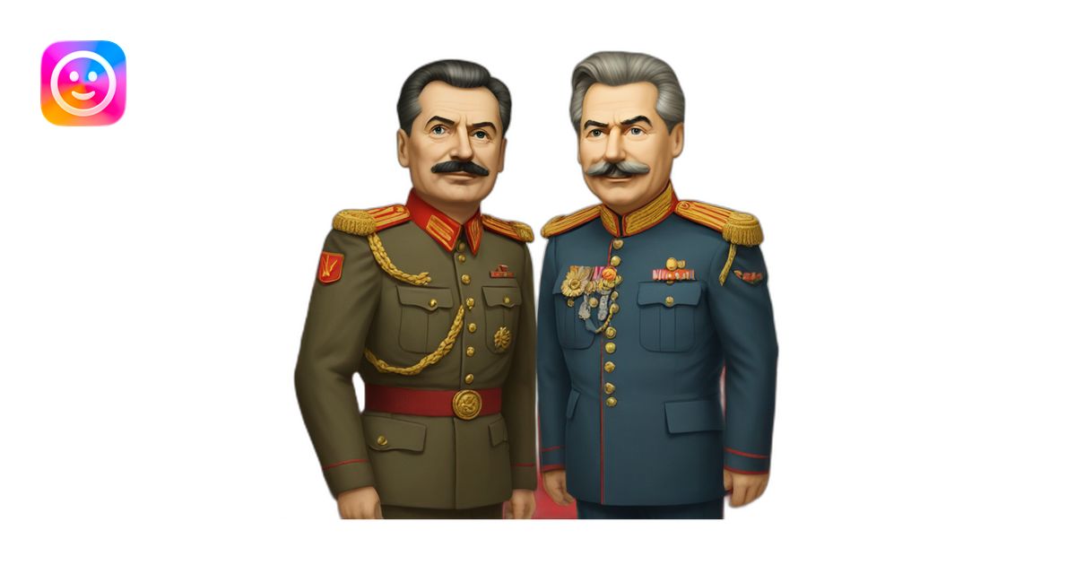 Stalin et Poutine emoji | AI Emoji Generator