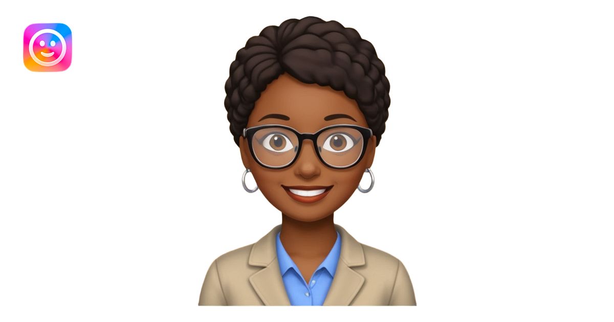 Black female teacher emoji | AI Emoji Generator