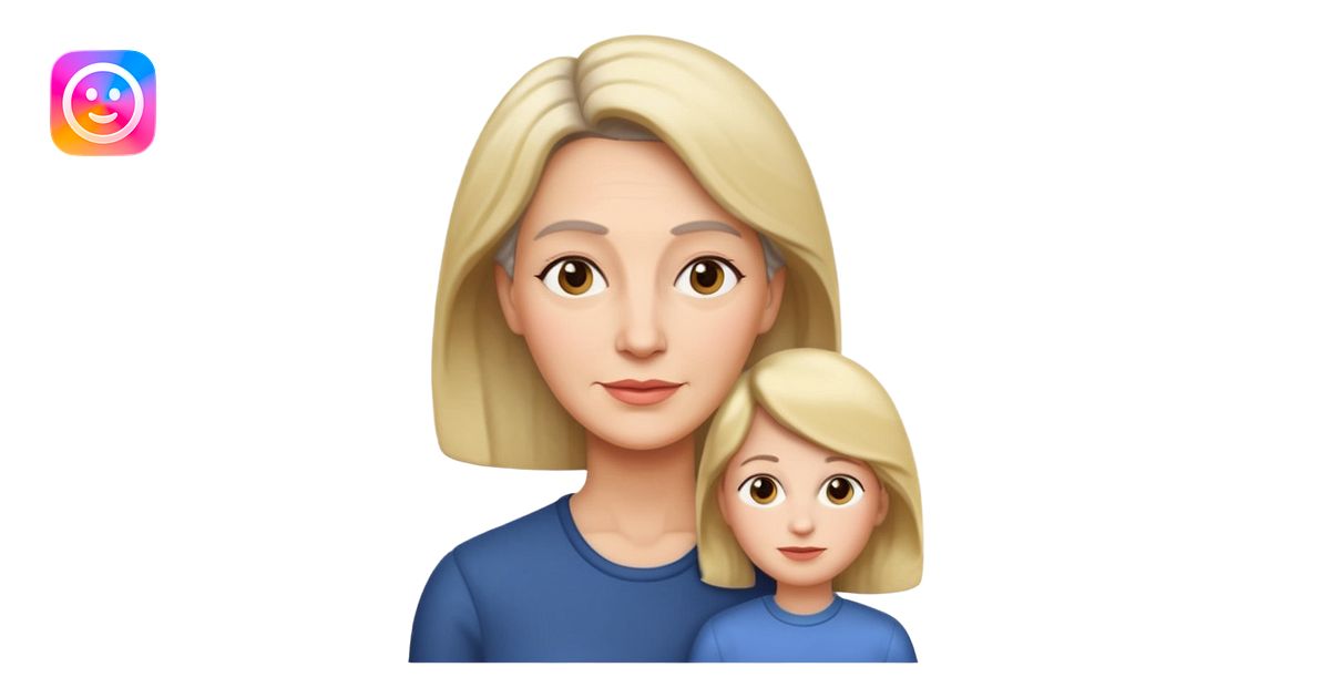 just like the last one but make the mother taller and older with a side ...