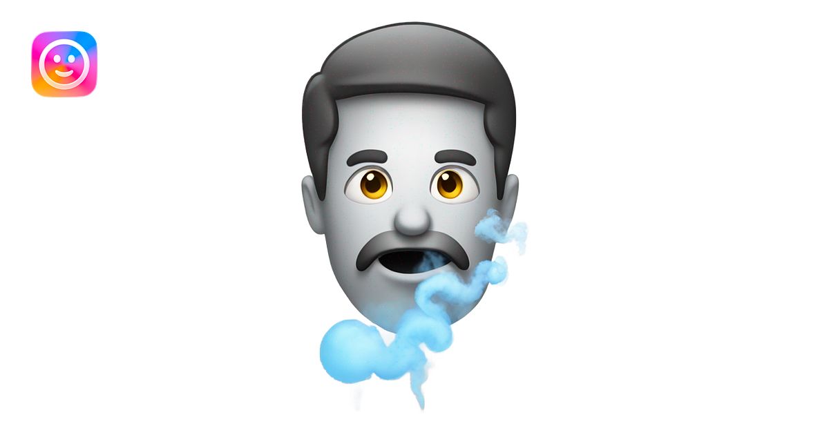 Normal emotion emoji vaping emoji | AI Emoji Generator