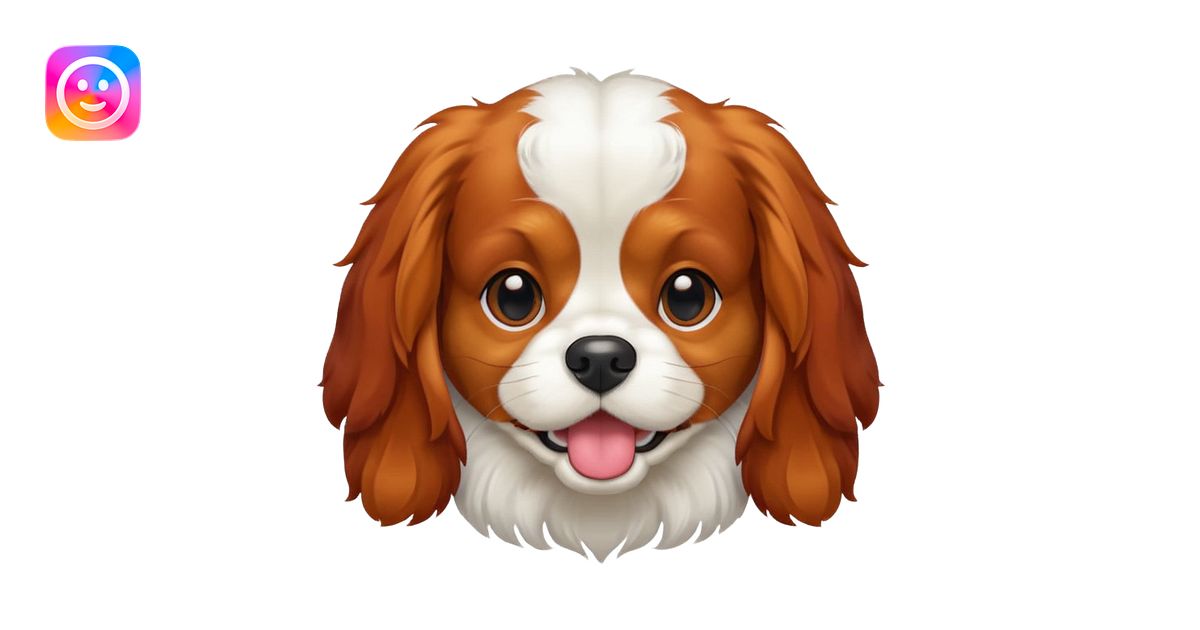 Cavalier King Charles dog emoji | AI Emoji Generator