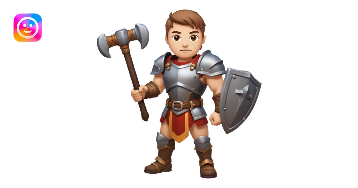 An emoji representing the "ironman challenge" for an Albion Online ...