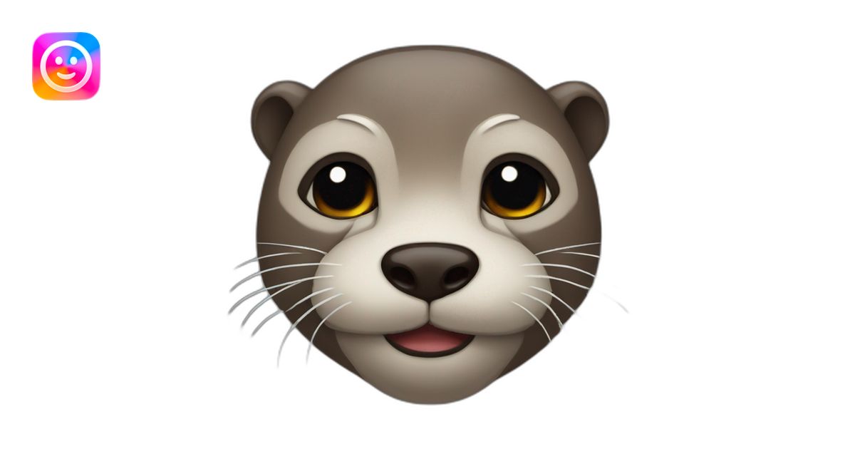 sad otter red tears under the eyes emoji | AI Emoji Generator