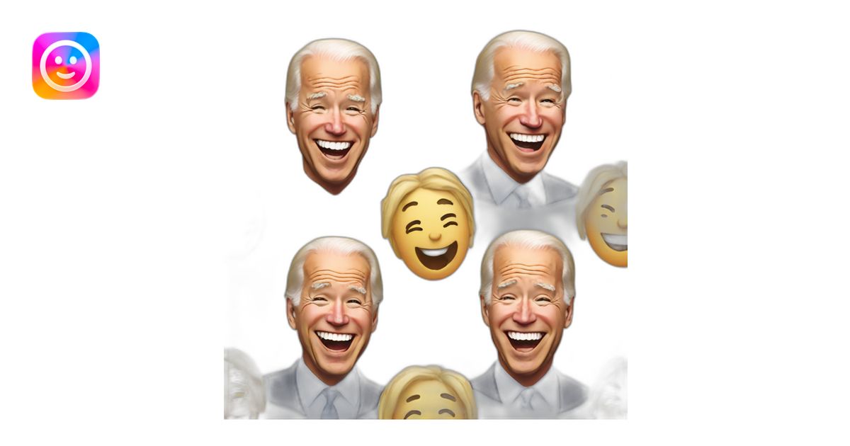 Joe Biden laughing emoji | AI Emoji Generator