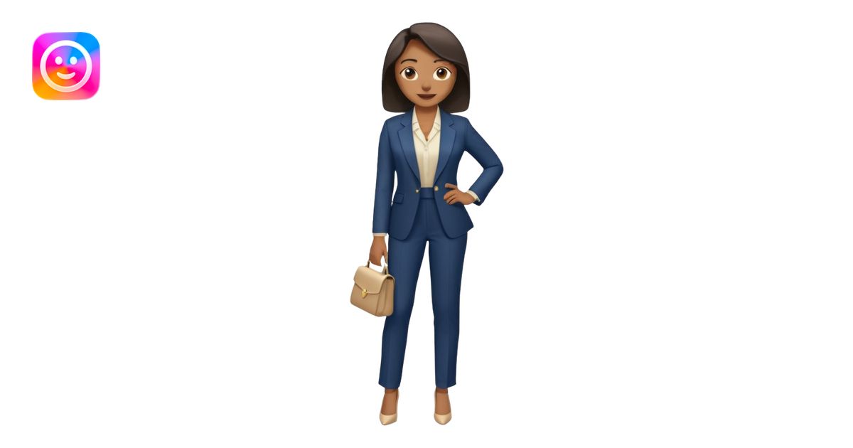 Kemi Badenoch, full body, standing emoji | AI Emoji Generator