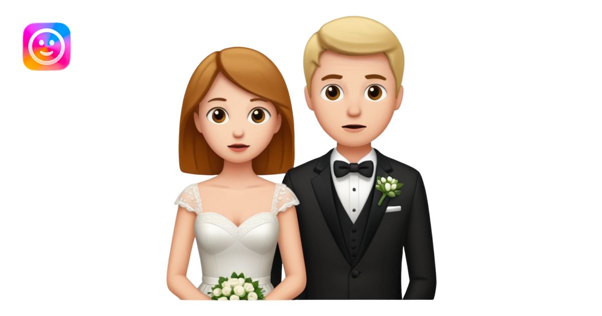 confused newlywed couple emoji | AI Emoji Generator